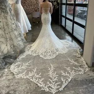 Mon Bijou | Dresses | Brand New Never Worn Fitted Lace Beaded Wedding ...